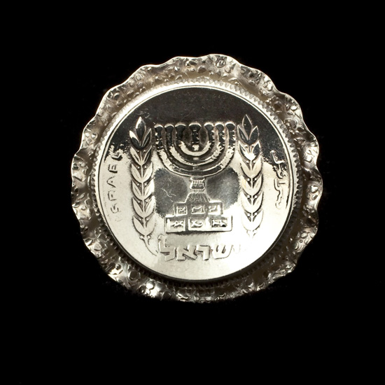 Menorah Coin Silver Ring – Private Collection | Shining Light